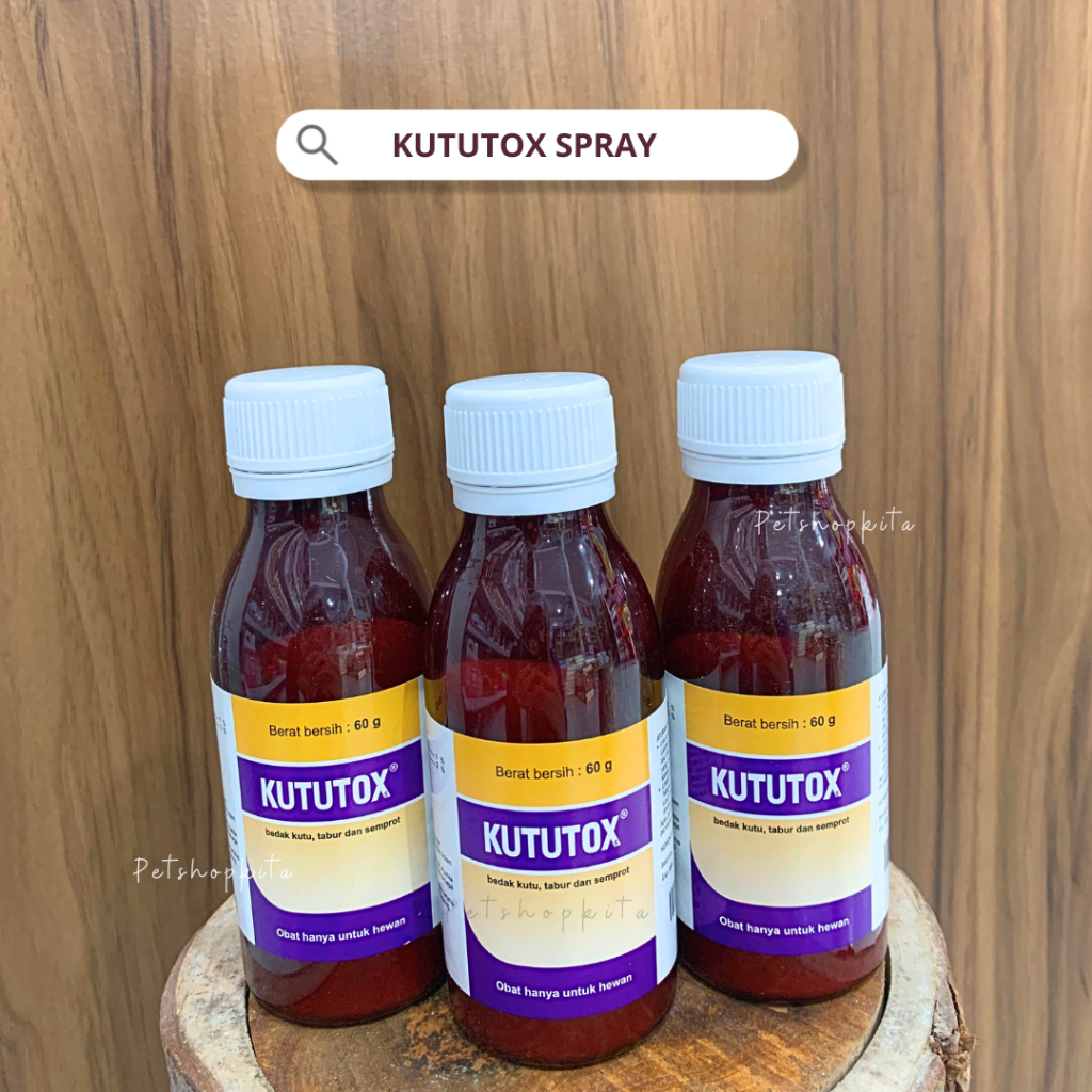 Jual KUTUTOX S 60 Gram - Obat Kutu Hewan Peliharaan - Anti kutu tabur ...