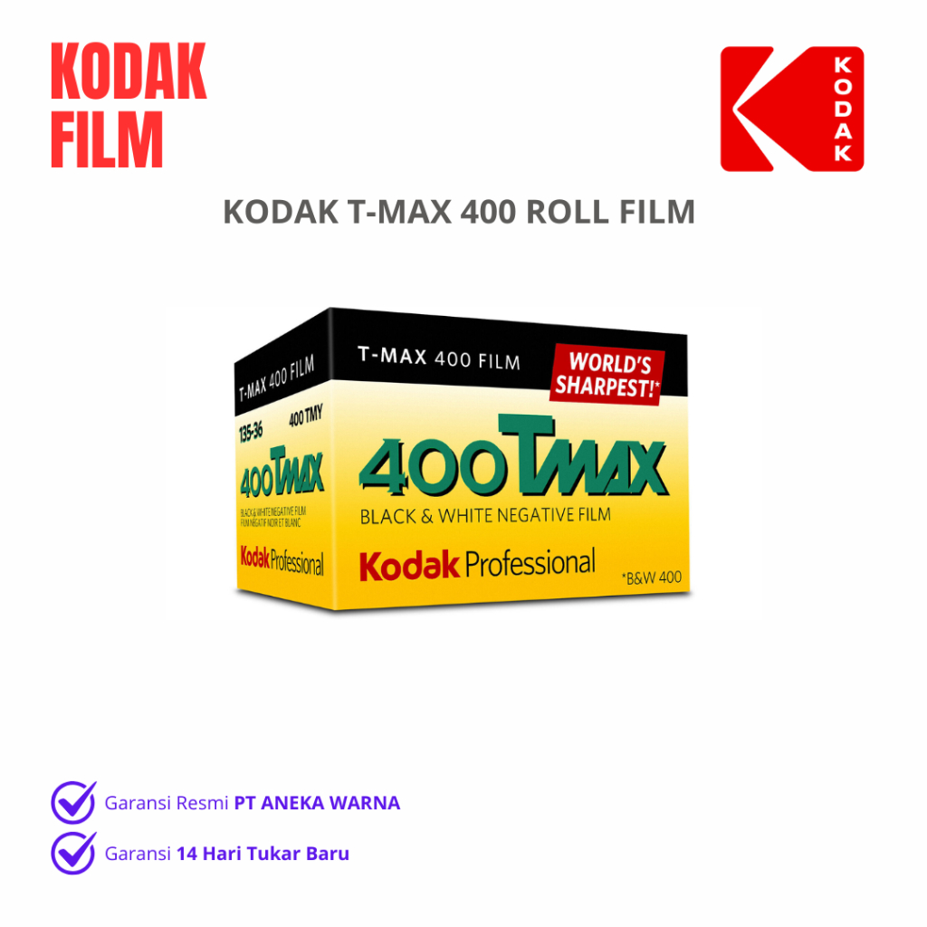 Jual Kodak Film Koden T-Max 400 Roll FILM Black & White Negative untuk ...