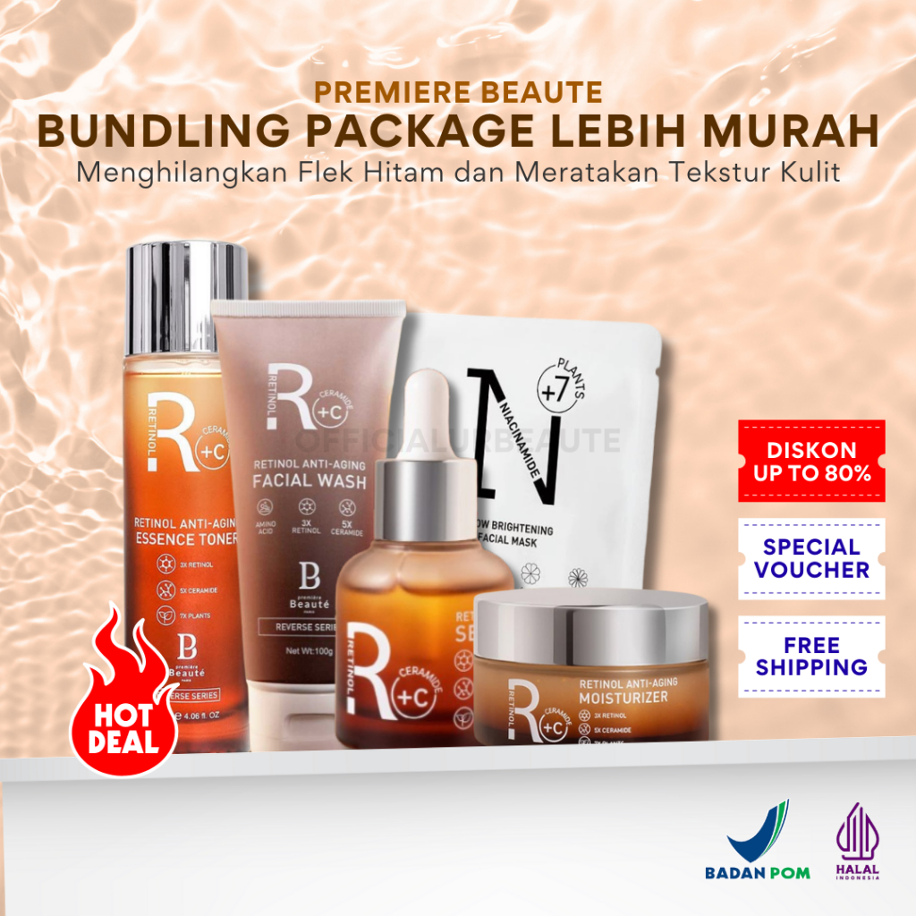 Jual Paket Skincare Premiere Beaute Retinol - Anti Kulit kusam dan Flek ...