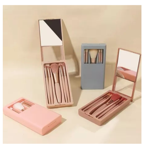 Jual 7S Makeup Brush 5in1 Set With Box Kuas Make Up Portable Plus ...