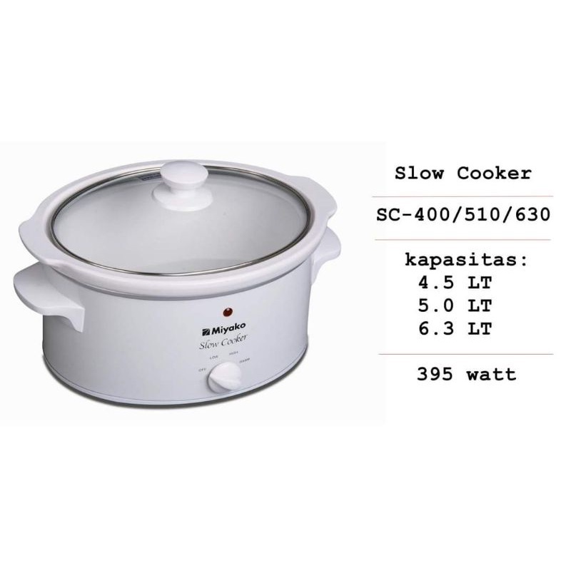 Jual SLOW COOKER MIYAKO SC-400 3L | Shopee Indonesia