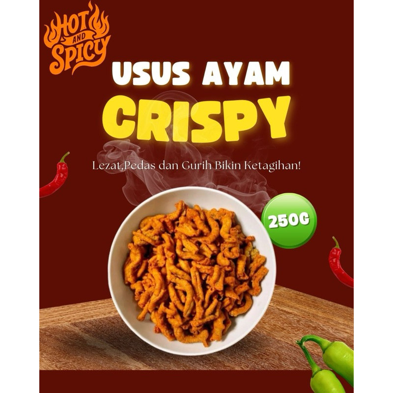 Jual Usus Krispi / Kripik Usus 250g / 250g Usus Crispy Bumbu Pedas Daun Jeruk dan original ...