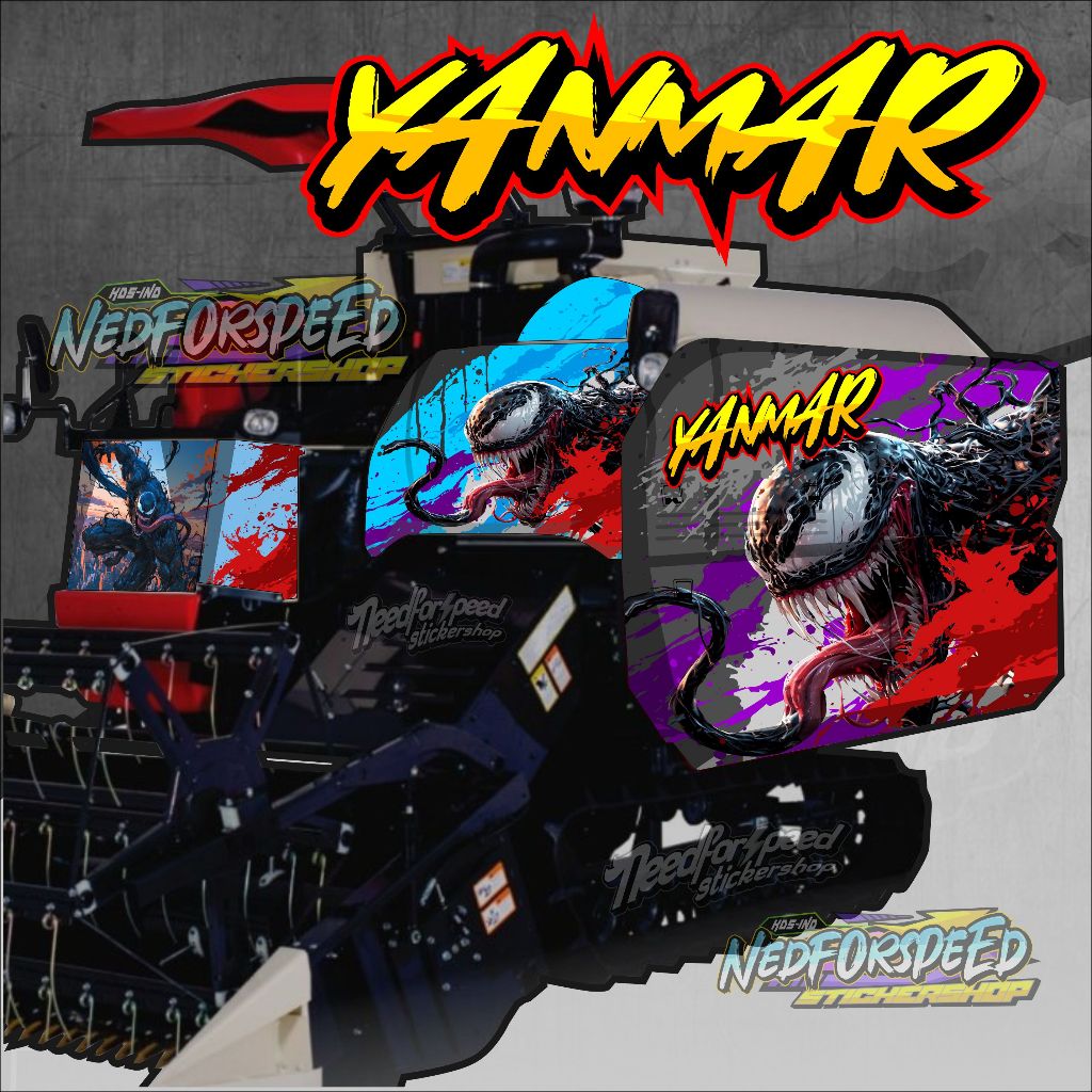 Jual STICKER DECAL COMBINE YANMAR FULL BODY CUSTOM | Shopee Indonesia