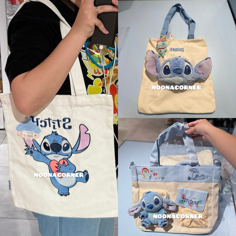 Jual Ohsome! x Disney ‼️ Tote Bag Canvas Disney Stitch Beach Dream ...