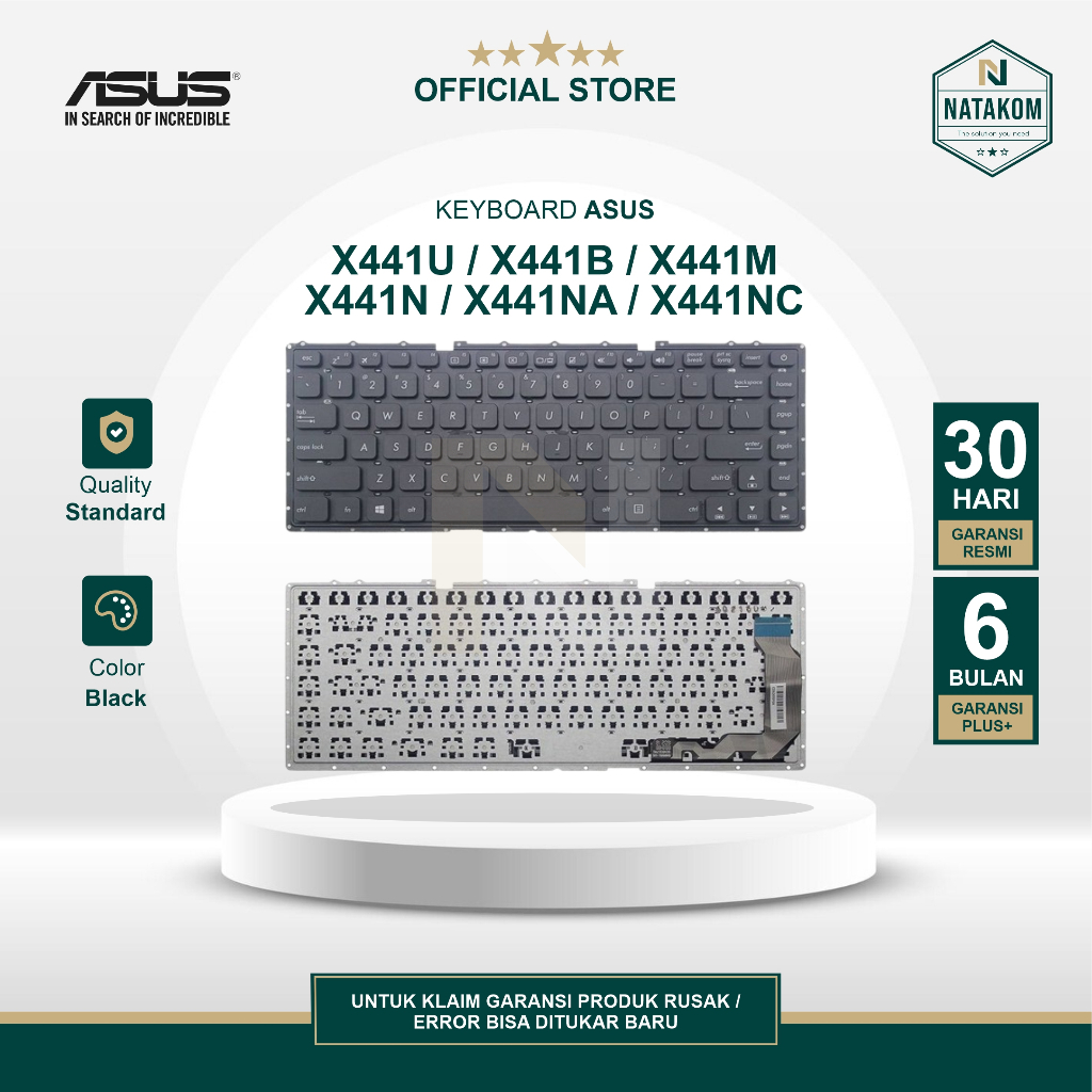 Jual KEYBOARD LAPTOP ASUS X441U X441B X441M X441N X441NA X441NC BLACK ...
