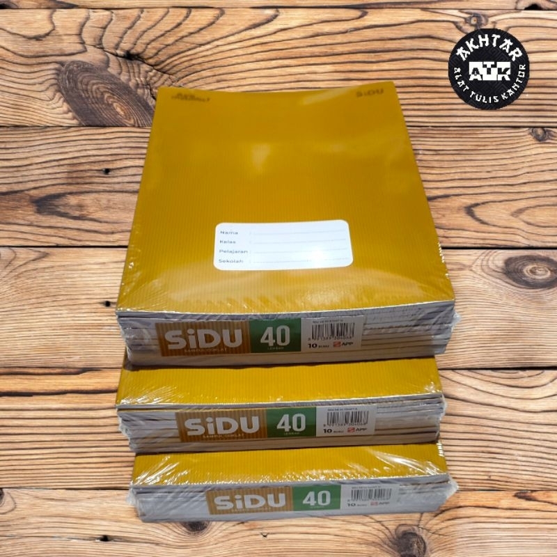 Jual BUKU TULIS SIDU KRAFT SAMPUL COKLAT ISI 40 LEMBAR (1 PACK 10 BUKU ...