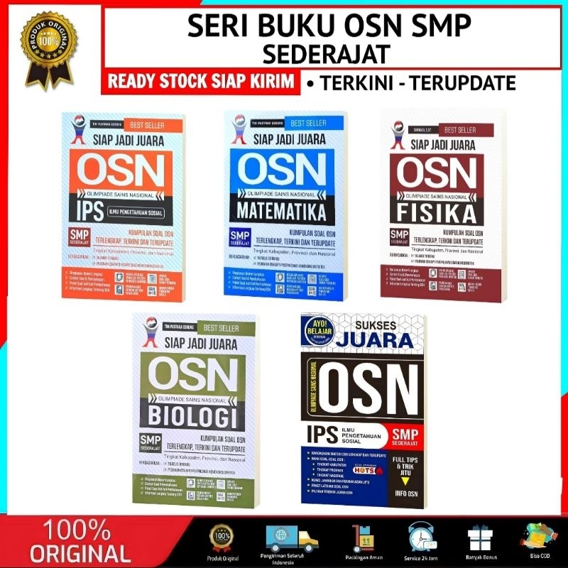 Jual Buku Olimpiade OSN SMP | Olimpiade Sains Nasional Sukses Juara IPS MATEMATIKA FISIKA ...