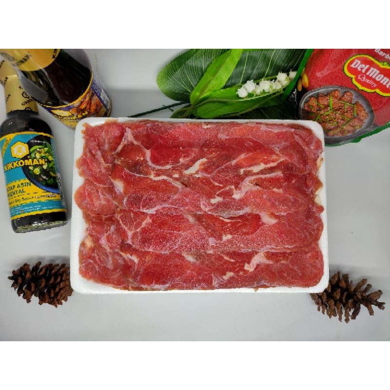 Jual BEEF SLICE TERIYAKI PREMIUM/low fat/Beef slice/teriyaki/daging bbq ...