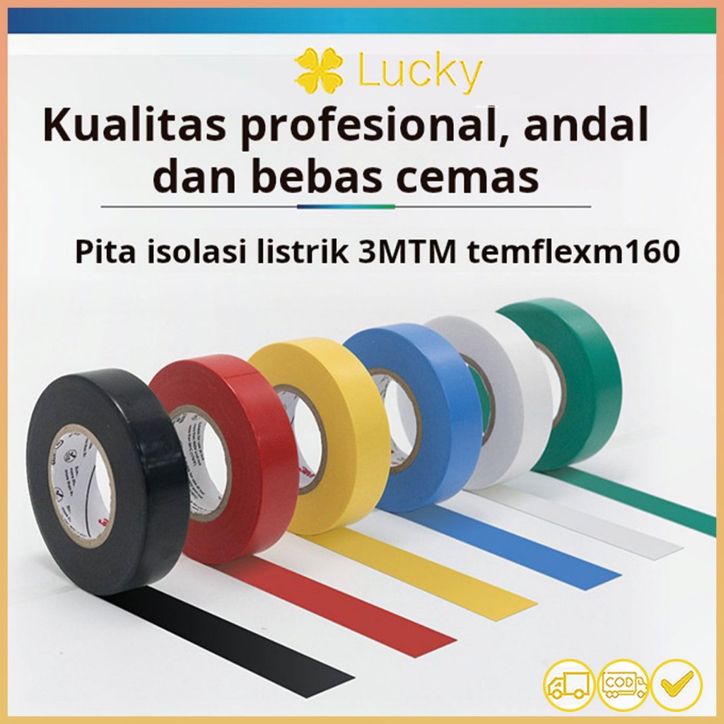 Jual Pita listrik tahan api bebas timbal Pita isolasi PVC Pita listrik ...