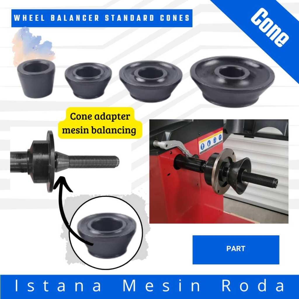 Jual Whell balancing cone Kit Balancer Standard Vehicle Tool adaptor ...