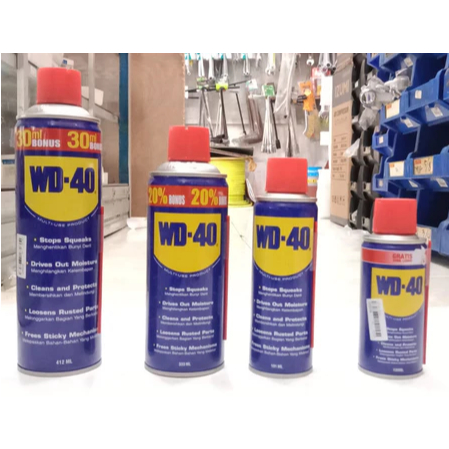 Jual WD40 WD 40 Pelumas Anti Karat/ SEMPROTAN PELUMAS ANTI KARAT WD 40 191, 333, 412, 120 ml ...