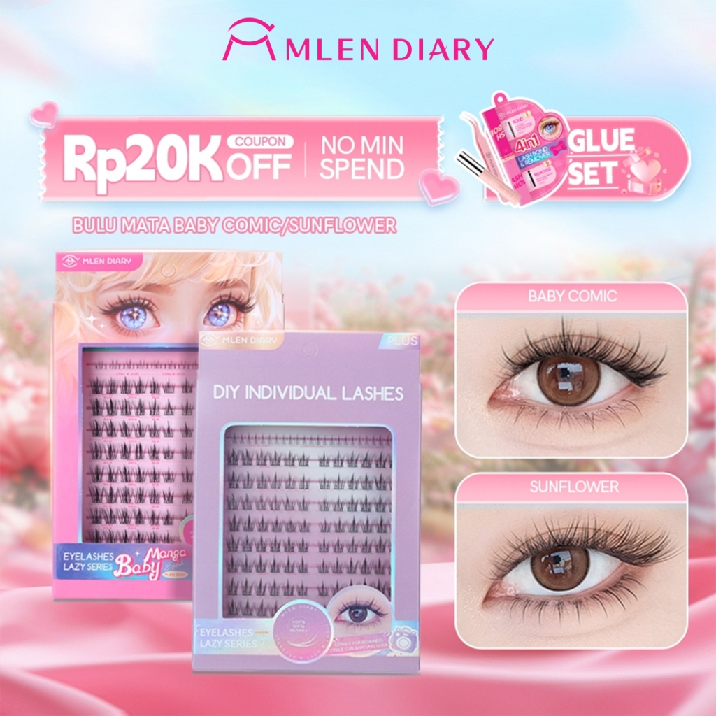 Jual Mlen Diary Bulu Mata Baby Comic/Sunflower Kombo Paling Laris Bulu ...