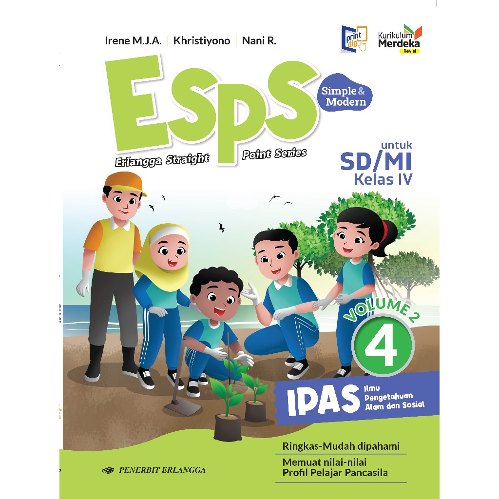 Jual BUKU TEKS KURIKULUM MERDEKA ERLANGGA KELAS 4 SD | Shopee Indonesia