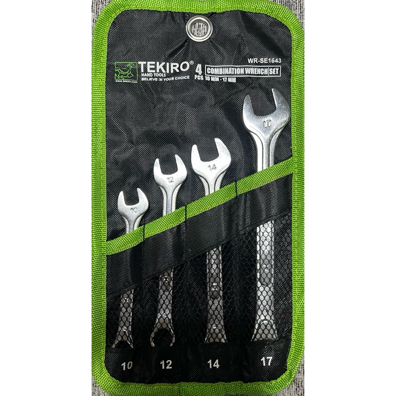 Jual TEKIRO Combination Wrench Set / Kunci Ring Pas Set 4 pcs(10-17mm) | Shopee Indonesia