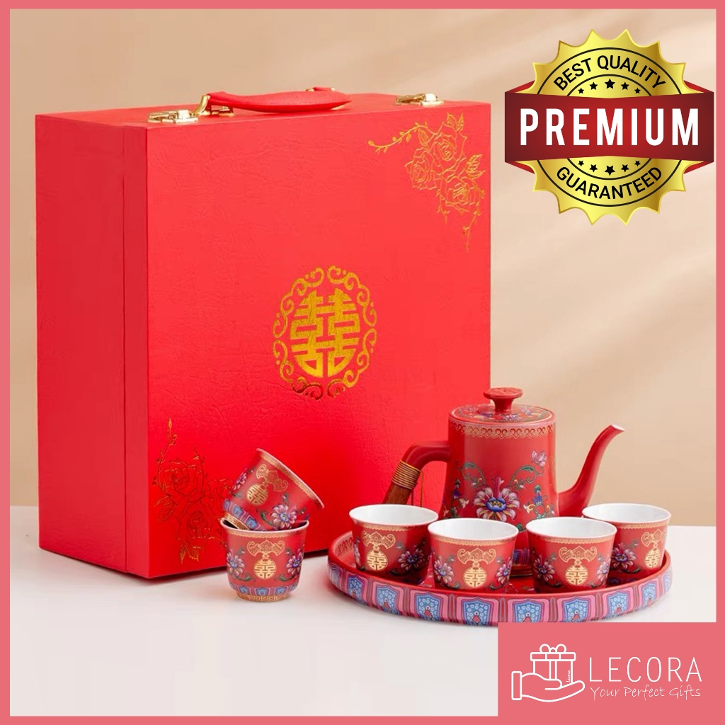 Jual LECORA Teko Teapot Ceramic Set Chinese PHANGTEH / SANGJIT / TEAPAY ...