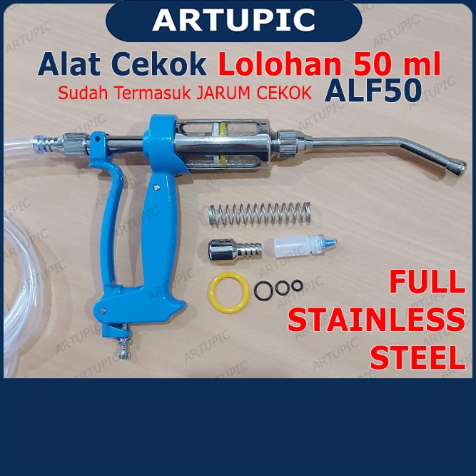 Jual Drenching Gun 50 ml ALF50 Alat Suntik Cekok Hewan Otomatis Lolohan ...