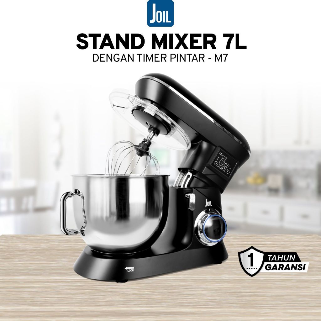 Jual Joil Stand Mixer 7L with Timer Off Mangkuk Stainless M7 | Shopee ...