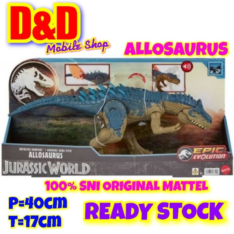 Jual JURASSIC WORLD RUTHLESS RAMPAGE ALLOSAURUS 100% NEW SNI ORIGINAL ...