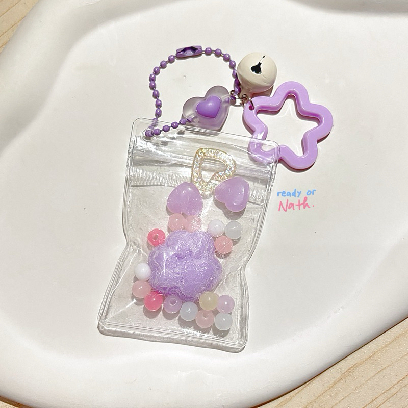 Jual Keychain Gantungan Tas Taba Squishy Paw Simple Lonceng Kecil ...