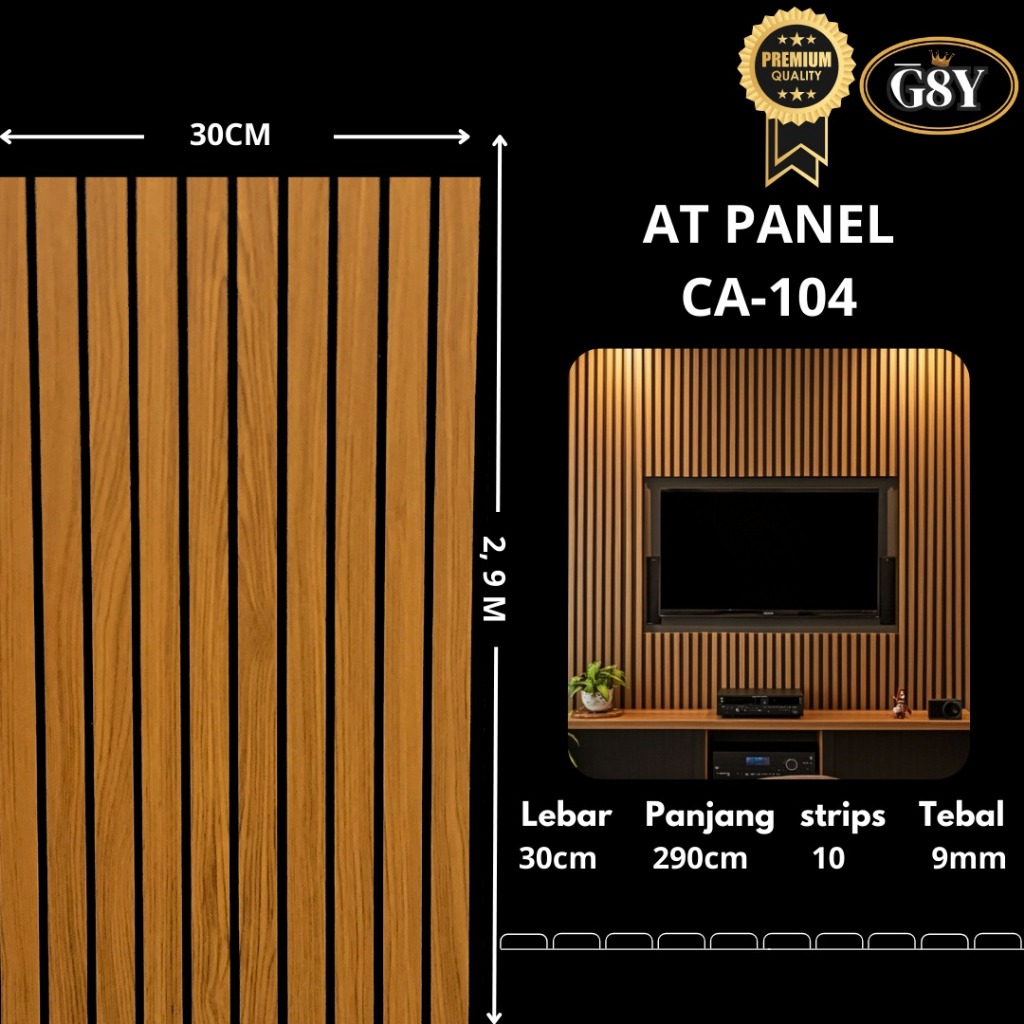 Jual QAZ1 WPC Wood Panel Dinding UK L 30CM X PANJANG 3 METER & 1 METER ...