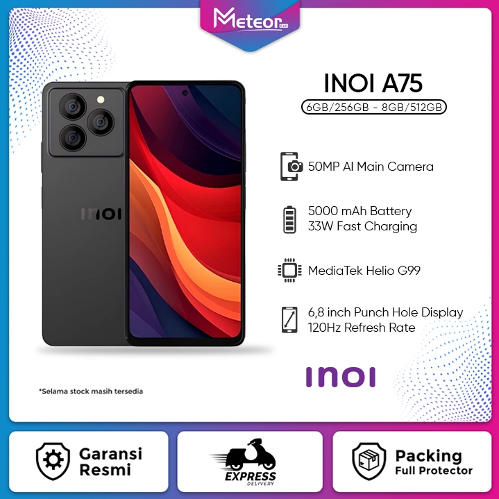 Jual INOI A75 ELEGANCE 6/256 GB & 8/512 GB Garansi Resmi [BISA INSTANT ...