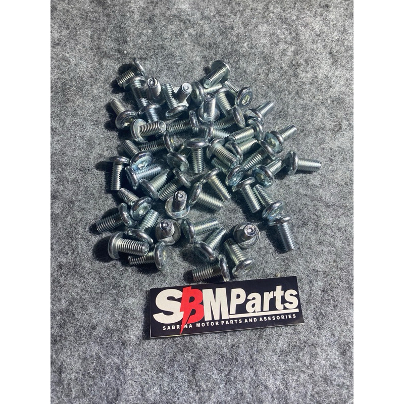 Jual Baut Cakram / Baut Disc / Baut Piringan 8 x 17 Full Drat / Kunci L ...