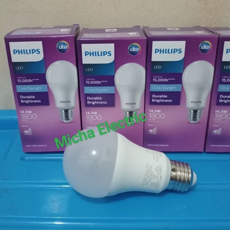 Jual Philips LED Buld 14,5W 6500K E27 / Lampu Bohlam Philips 14,5W ...