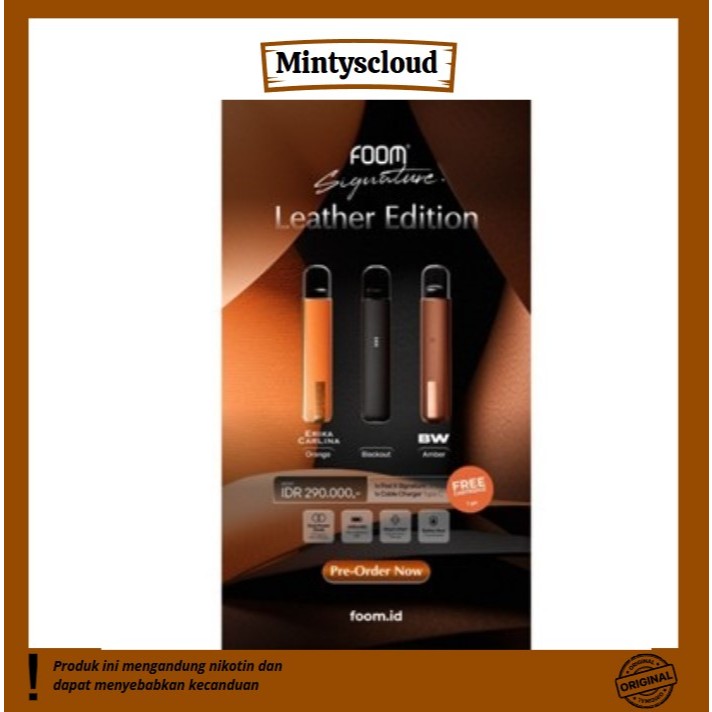 Jual DEVICE NEW EDITION FOOM POD X SIGNATURE LEATHER 100% AUTHENTIC ...