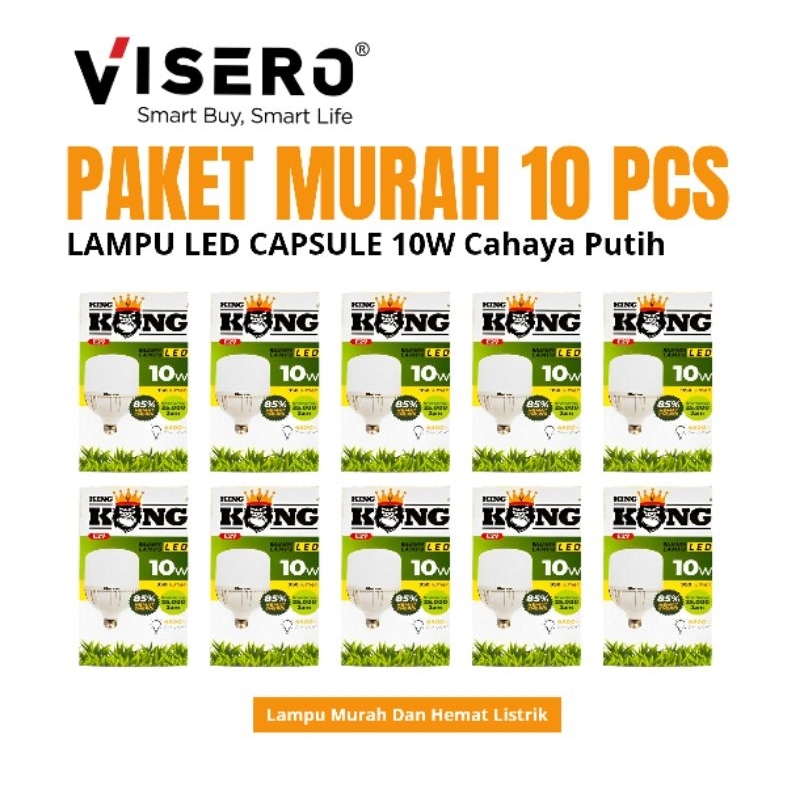 Jual Lampu LED Kingkong Capsule 5W 10W 15W 20W 30W Cahaya Putih | Shopee Indonesia