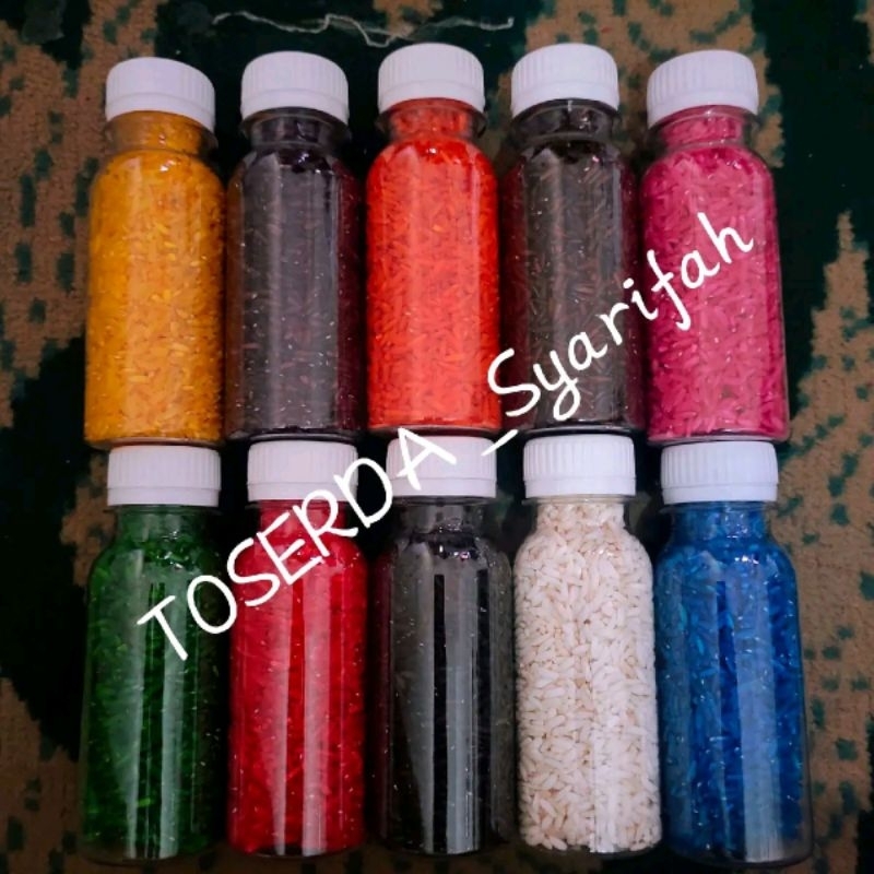 Jual Beras Warna Warni / kolase / biji bijian / bahan ketrampilan ...