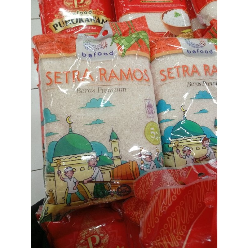 Jual Beras Kemasan Setra Ramos/ Punakawan 5 kg | Shopee Indonesia