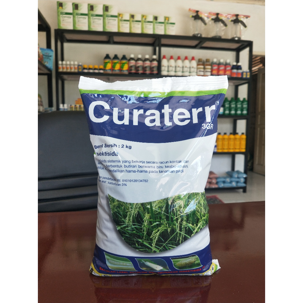 Jual INSEKTISIDA CURATER 3 GR / KEMASAN REPACK 200 Gram / RACUN PADI ...