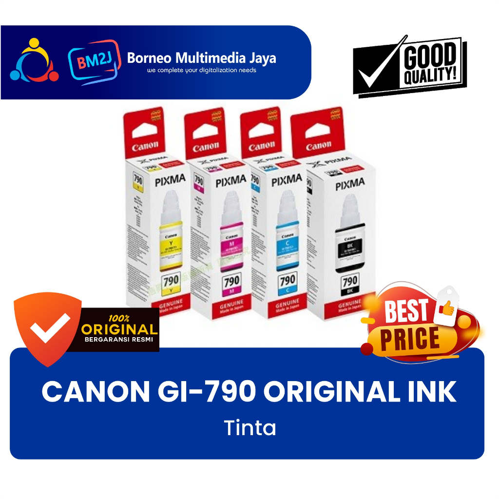 Jual Tinta Canon GI-790 GI 790 GI790 Printer G1010 G2010 G3010 G4010 ...