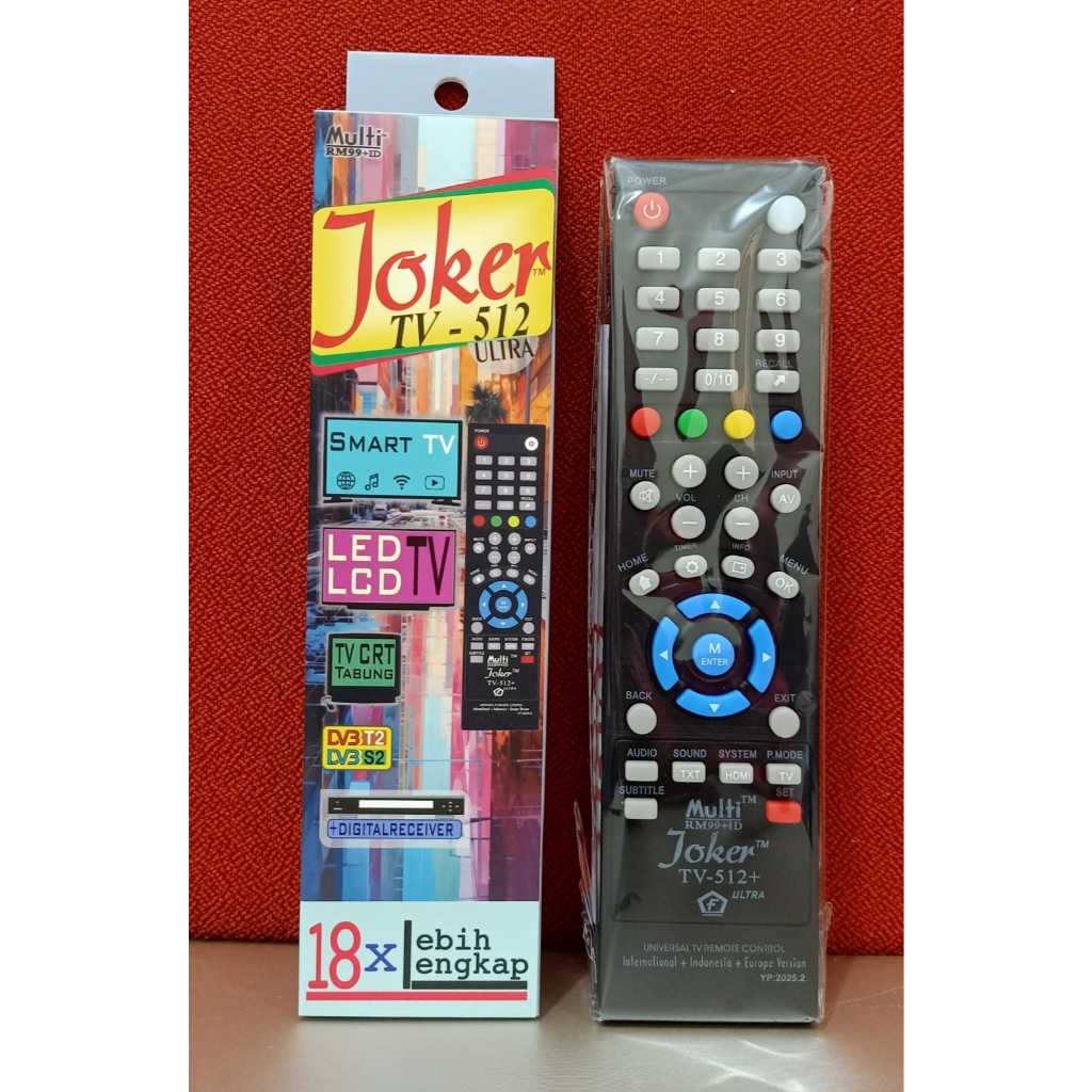 Jual Remote Tv Multi 18x-512 +/18x-526 + Joker/Remote BTV 511 BIT smart ...