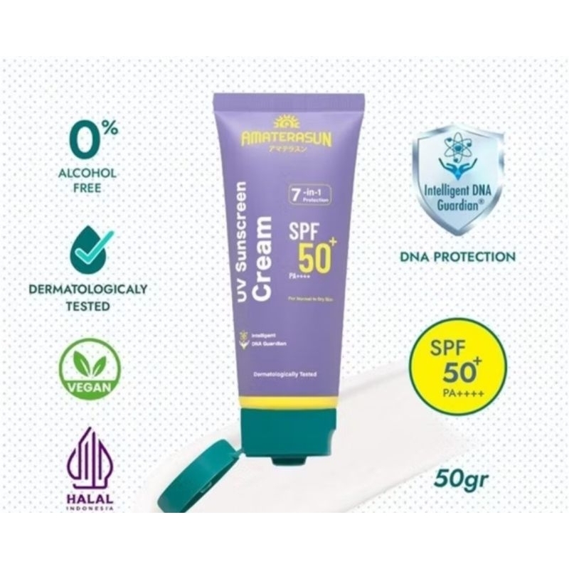 Jual Amaterasun UV Sunscreen Cream SPF 50+ PA+++ (50gr) | Shopee Indonesia