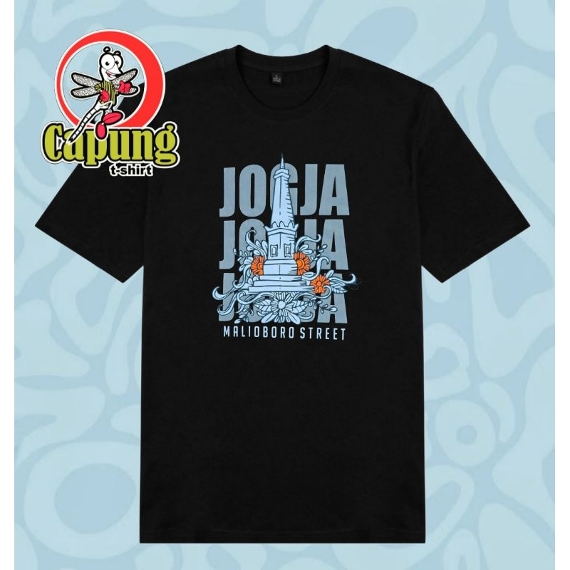 Jual Kaos Jogja Sablon Asli Merej Capung T-shirt Kaos Jogja Sablon Motid Tugu Jogja produk ...