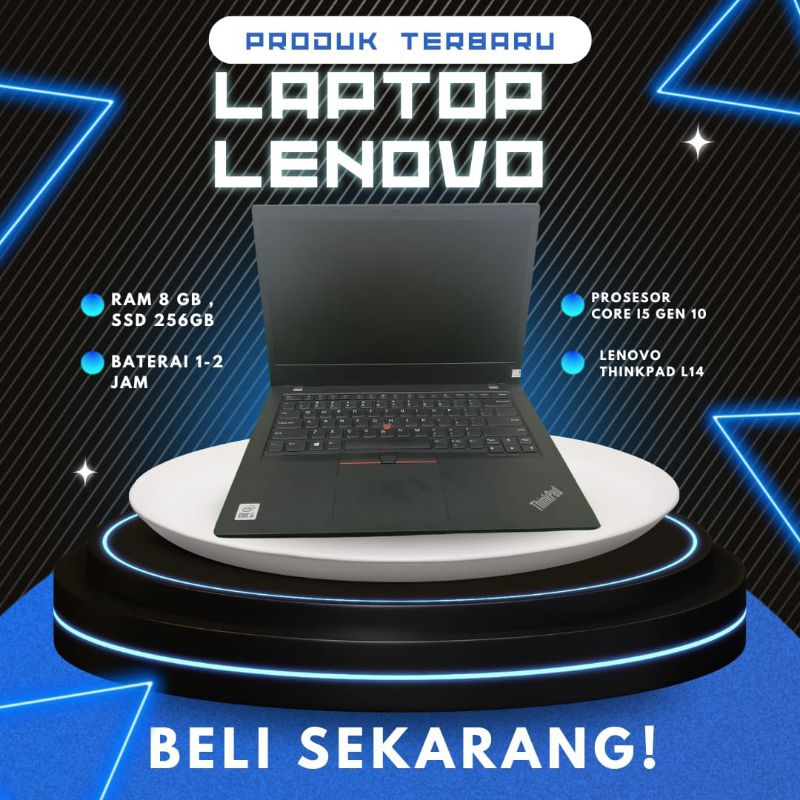 Jual LAPTOP LENOVO THINKPAD TYPE L14 Intel core i5-10th/RAM 8GB/SSD 256GB | Shopee Indonesia