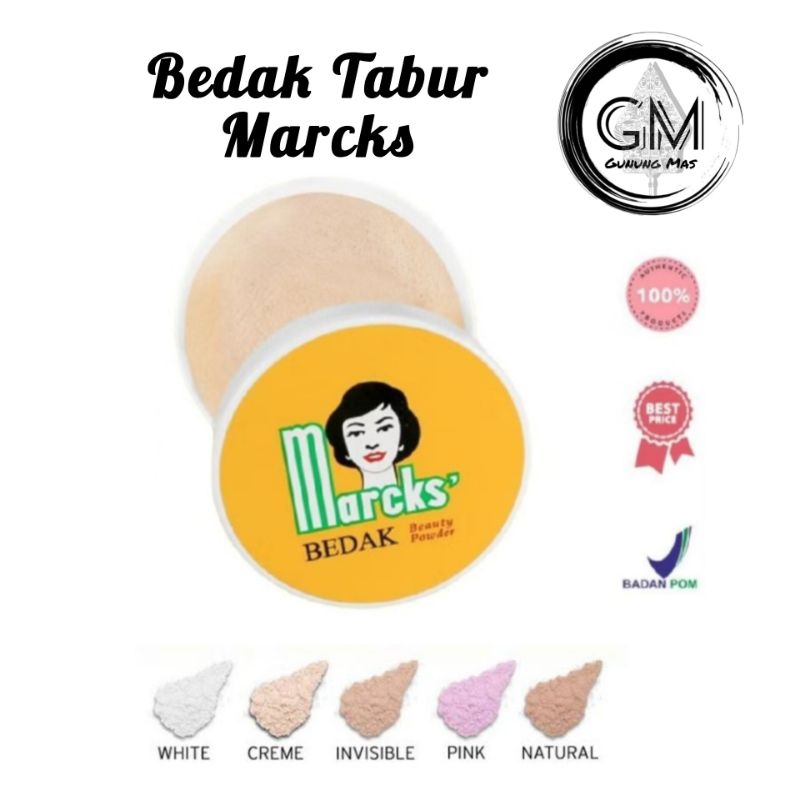 Jual Bedak Tabur Marcks Classic Beauty Powder All Varian Netto 40gr ...