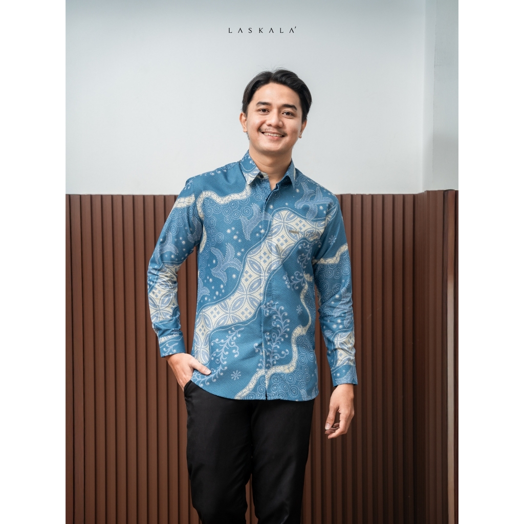 Jual Laskala Batik Premium Wira Kemeja Batik Pria Slimfit Lengan ...