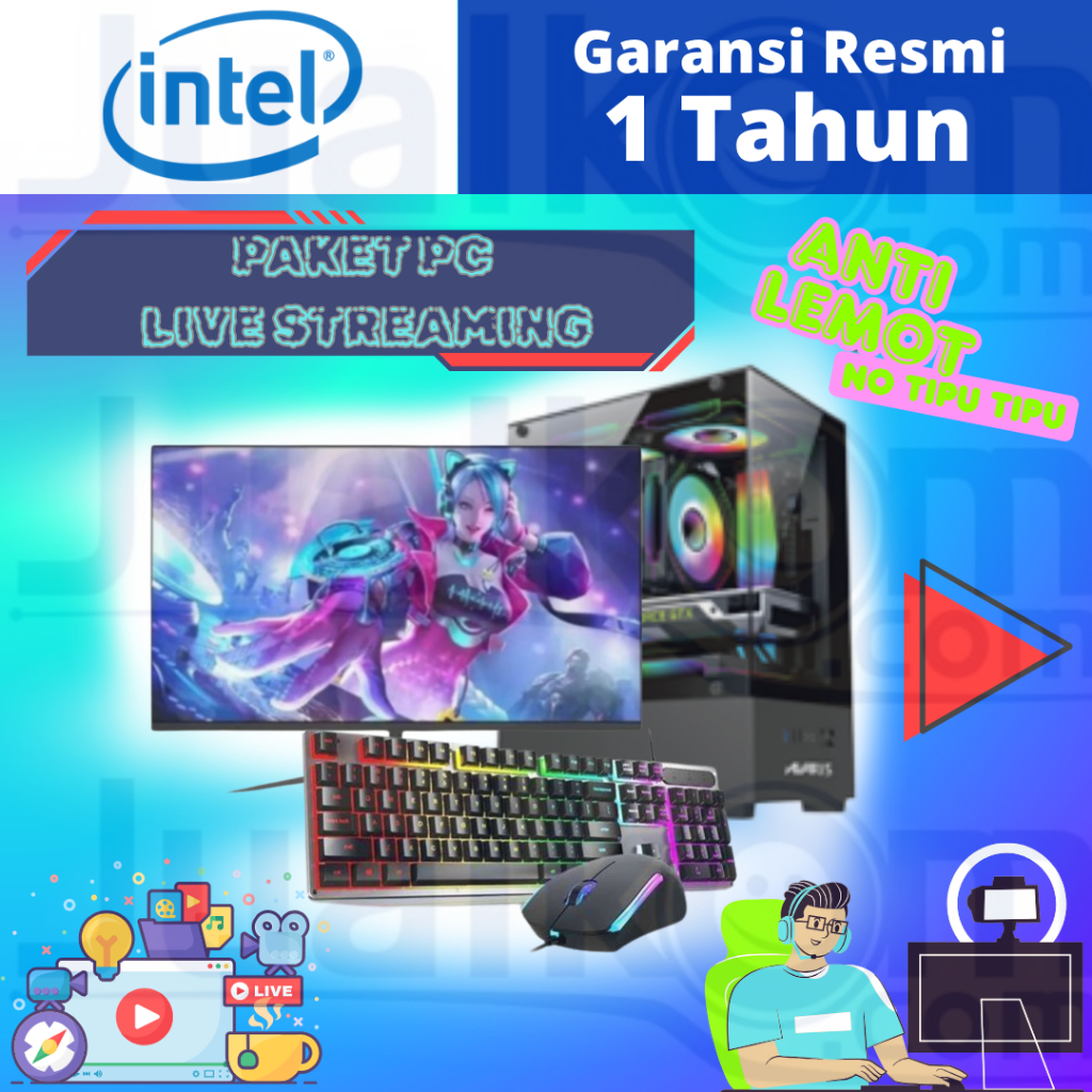 Jual Komputer PC Rakitan Gaming Intel i7 SSD RAM 16GB VGA 4GB DDR5 Best Seller | Shopee Indonesia