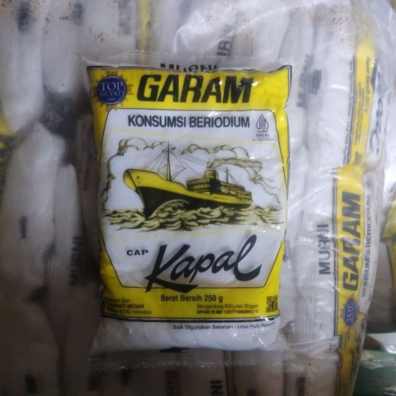 Jual Garam Halus Cap Kapal 250G Garam Yodium | Shopee Indonesia