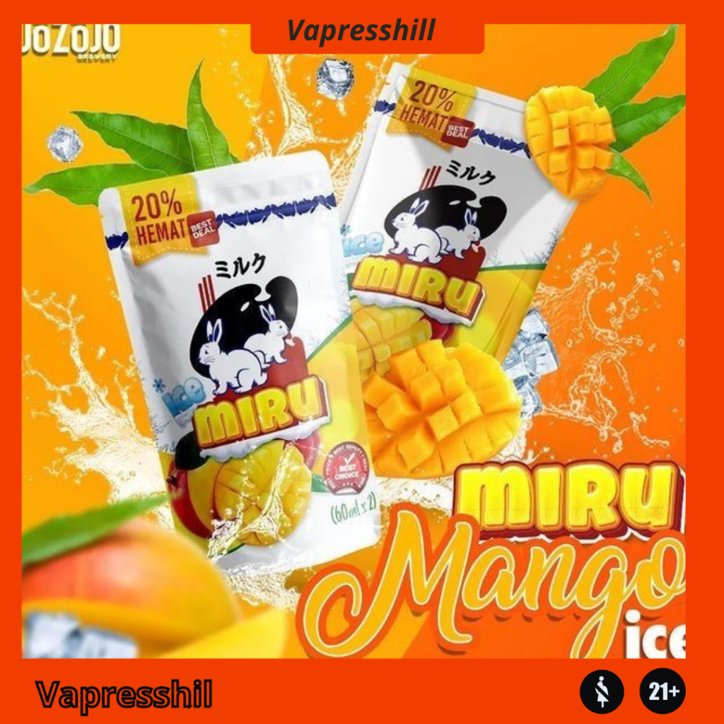 Jual ICE MIRU V4 MIRU MANGO ICE FREEBASE 60ML | Shopee Indonesia