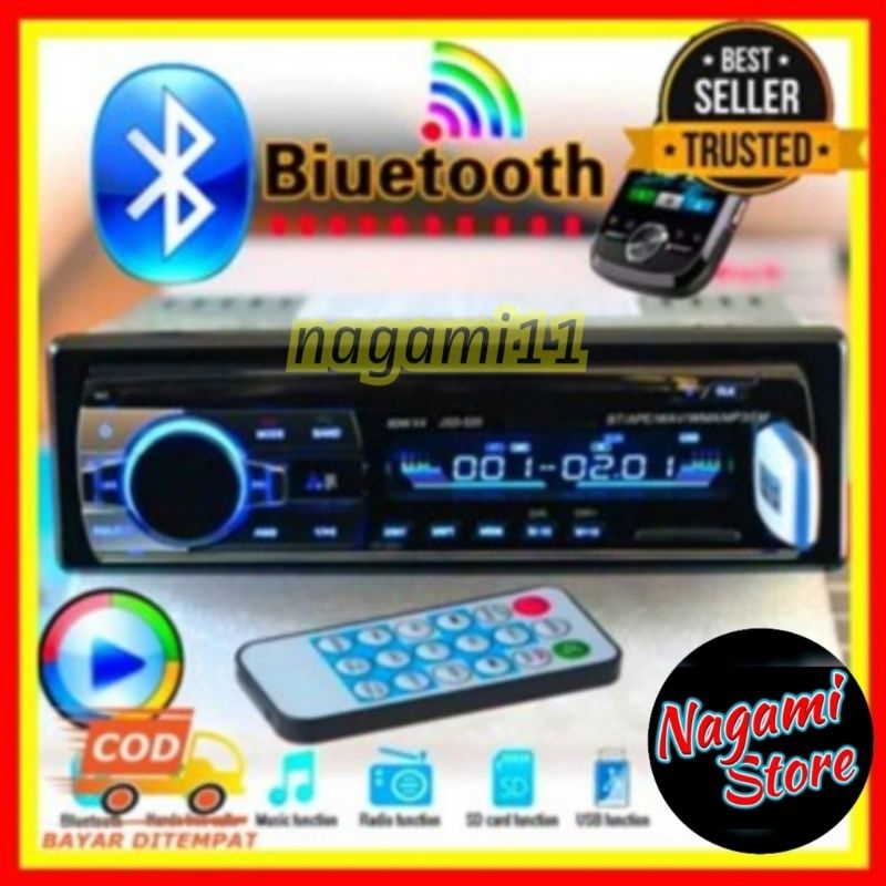Jual Bisa COD Tape Audio Mobil Multifungsi Bluetooth USB MP3 JSD-520 Single Din JSD-520 Audio ...