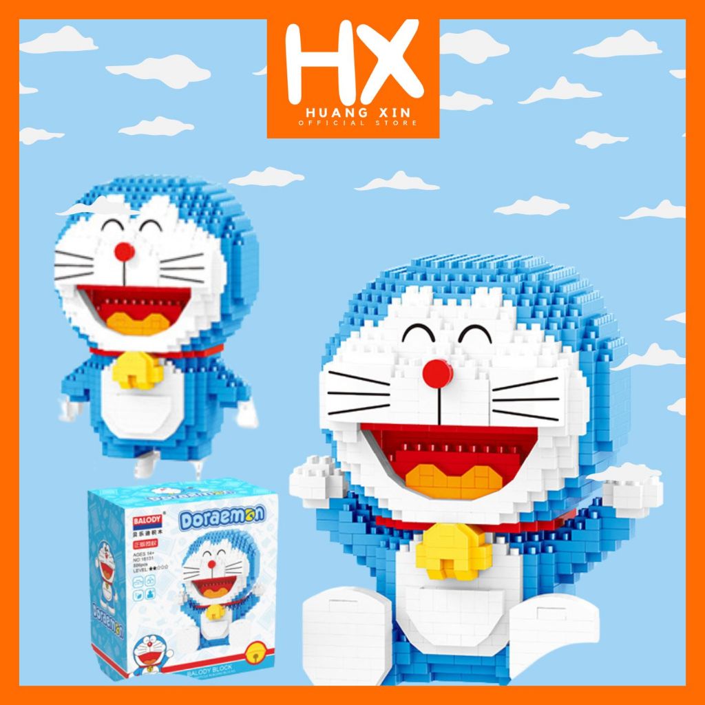 Jual HX Doraemon Brick Building Blok Toys Puzzle Mainan Anak Balok ...