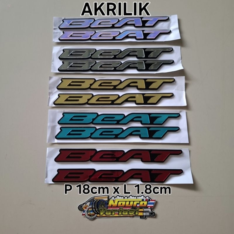 Jual Emblem Honda Beat new akrilik timbul berkualitas | Shopee Indonesia