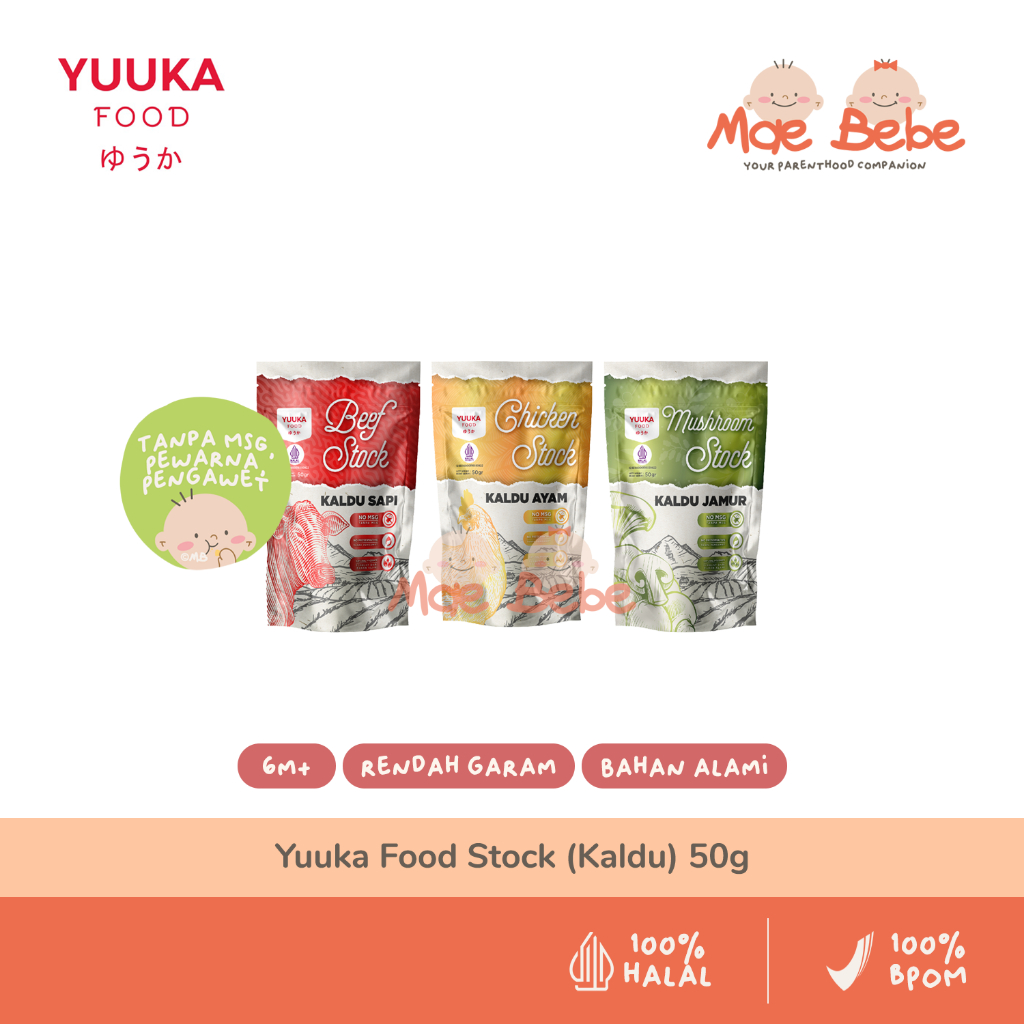 Jual Yuuka Food Stock Powder Kaldu Bubuk Non MSG Untuk MPASI Anak 50g ...