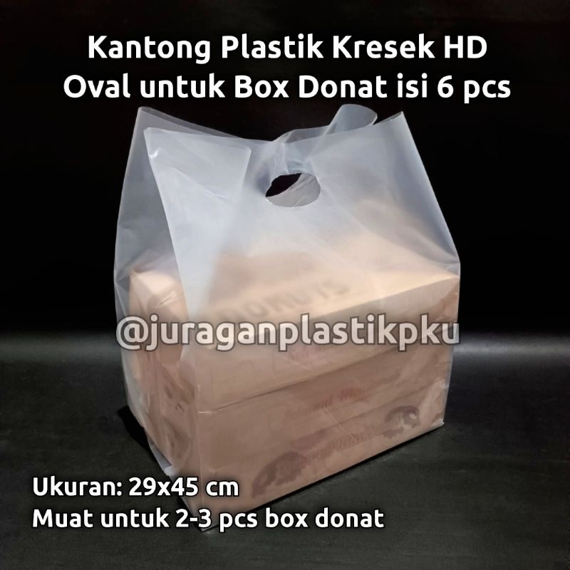 Jual ( 29x45 cm ) Kantong Plastik Kresek HD untuk Box Donat isi 6pcs ...
