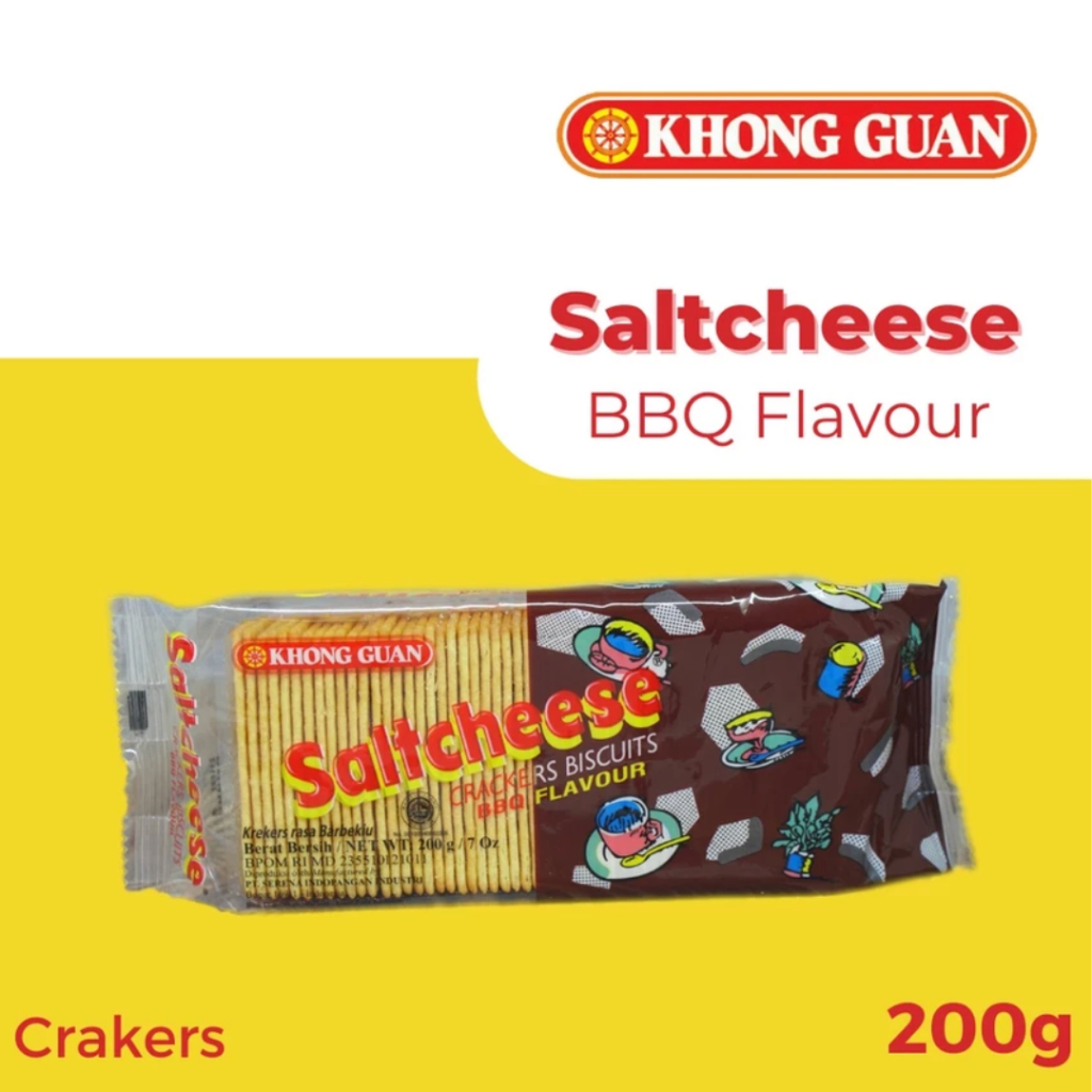 Jual Khong Guan Saltcheese Crackers BBQ/Barbeque Biskuit | Shopee Indonesia