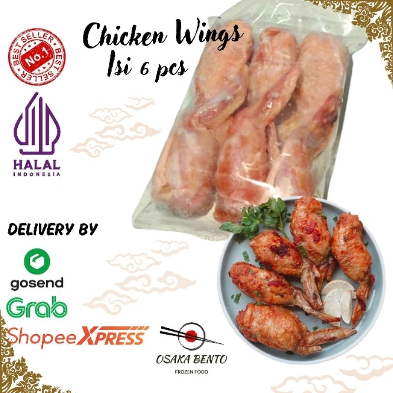 Jual Chicken Wings / Tori No Teba Frozen Food Hokben Isi 6 Pcs | Shopee ...