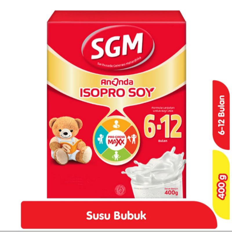 Jual SGM Ananda Soya 2 Susu Formula Bayi 6-12 Bulan 400 g | Shopee Indonesia